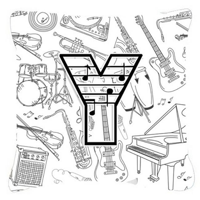 Letter Y Musical Note Letters Canvas Fabric Decorative Pillow - Walmart.com