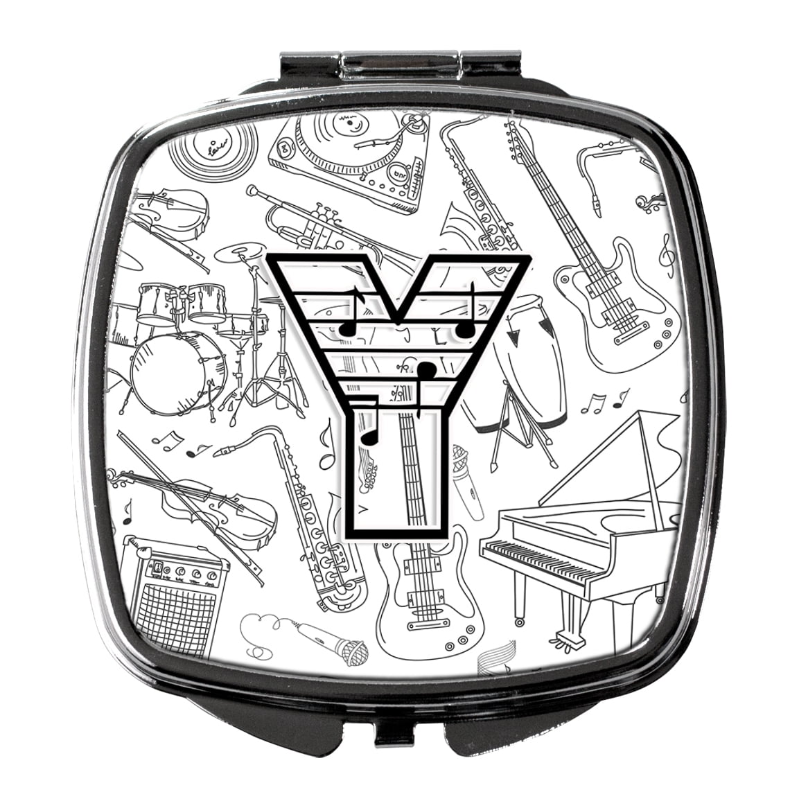Letter Y Musical Note Letters Compact Mirror - Walmart.com