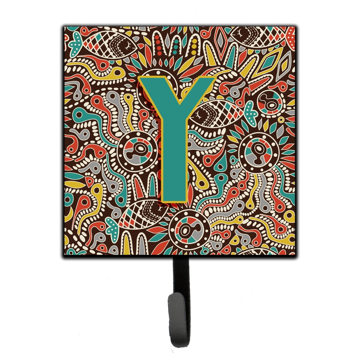 Letter Y Retro Tribal Alphabet Initial Leash or Key Holder - Walmart.com