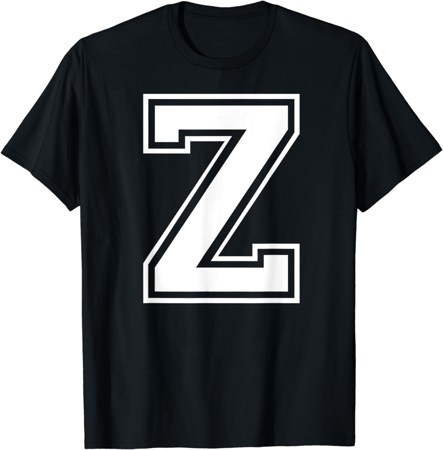 Letter Z Capital Alphabet College Varsity Monogram Club T-Shirt ...