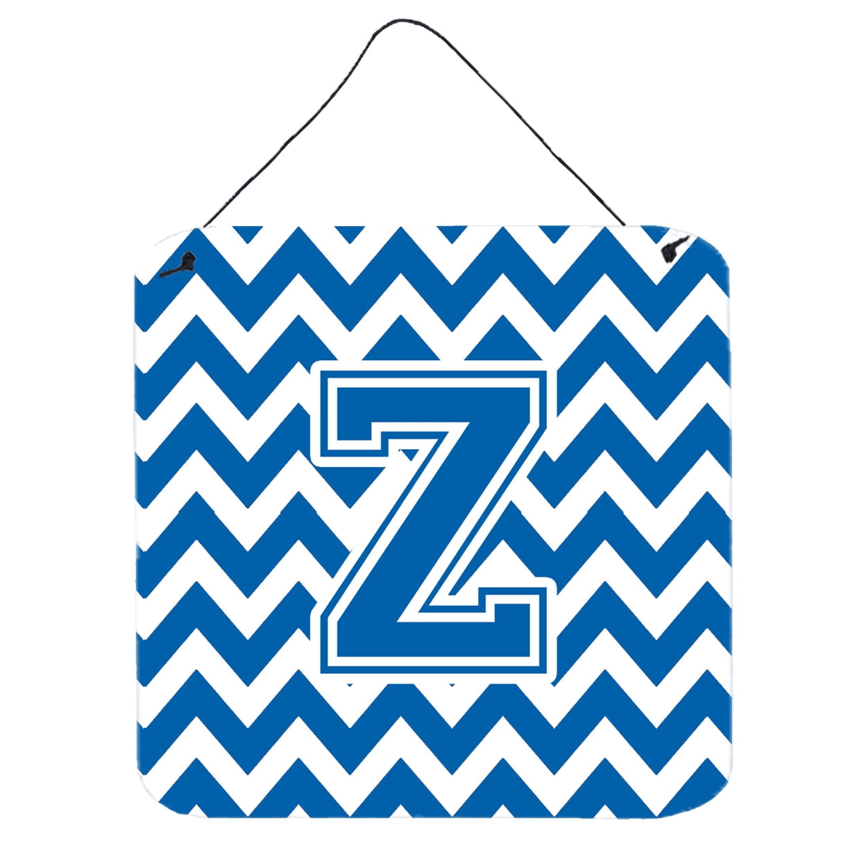 Letter Z Chevron Blue and White Wall or Door Hanging Prints - Walmart.com