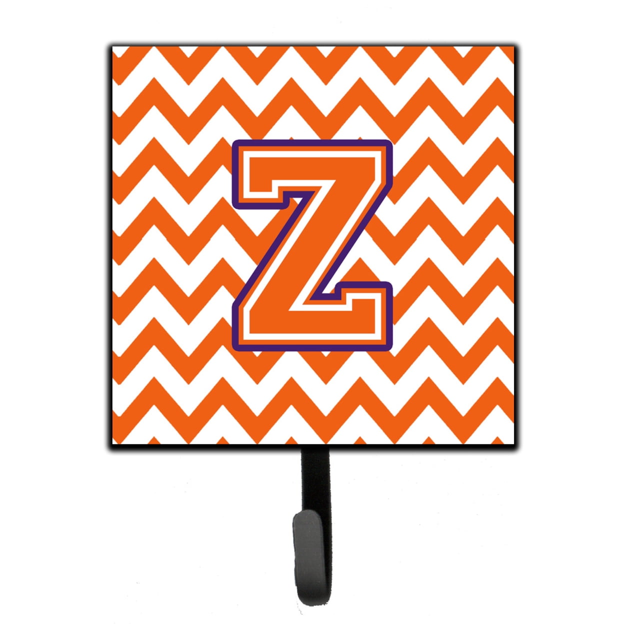 Letter Z Chevron Orange and Regalia Leash or Key Holder - Walmart.com