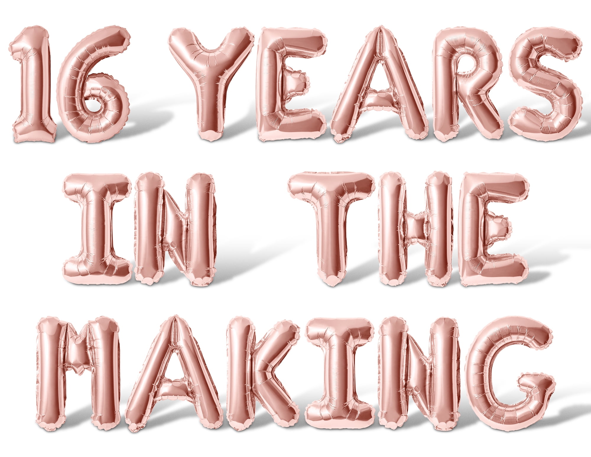 Letter Balloons - 16 YEARS OF FLAMAZING 16" Inch Alphabet Letters Foil ...