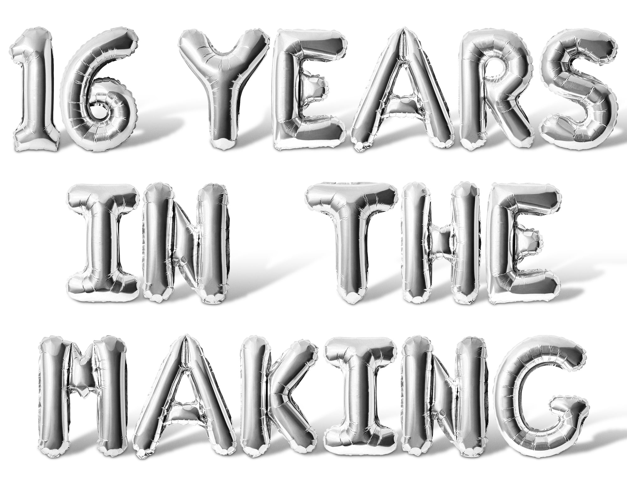 Letter and Number Balloons - 16 YEARS IN THE MAKING 16" Inch Alphabet ...