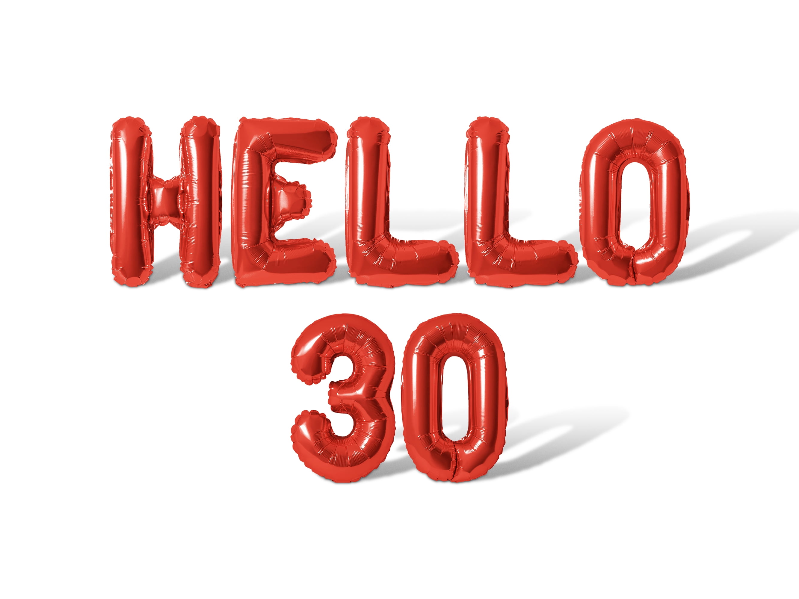 Letter and Number Balloons - HELLO 30 16" Inch Alphabet Letters Foil ...
