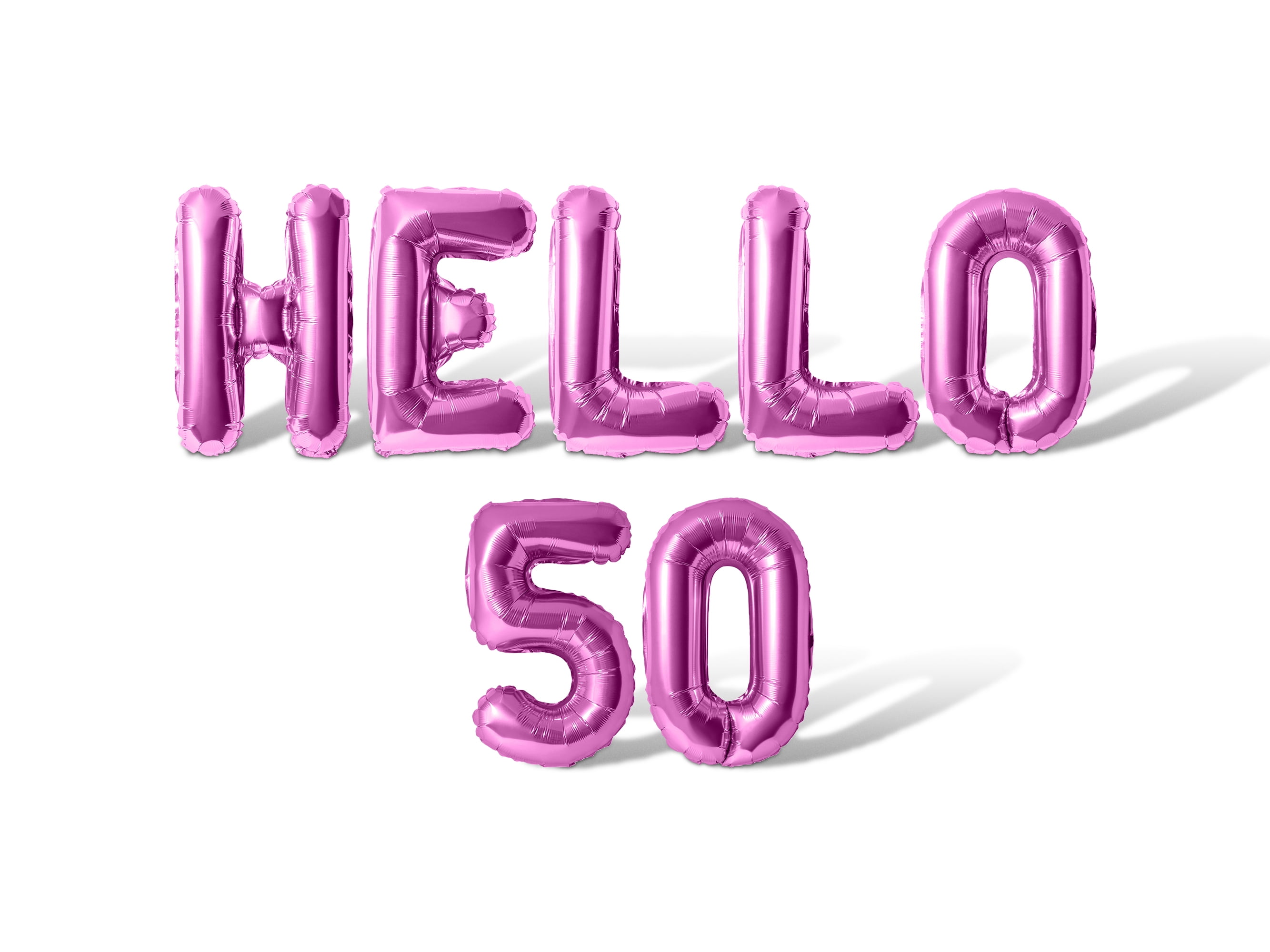 Letter and Number Balloons - HELLO 50 16" Inch Alphabet Letters Foil ...