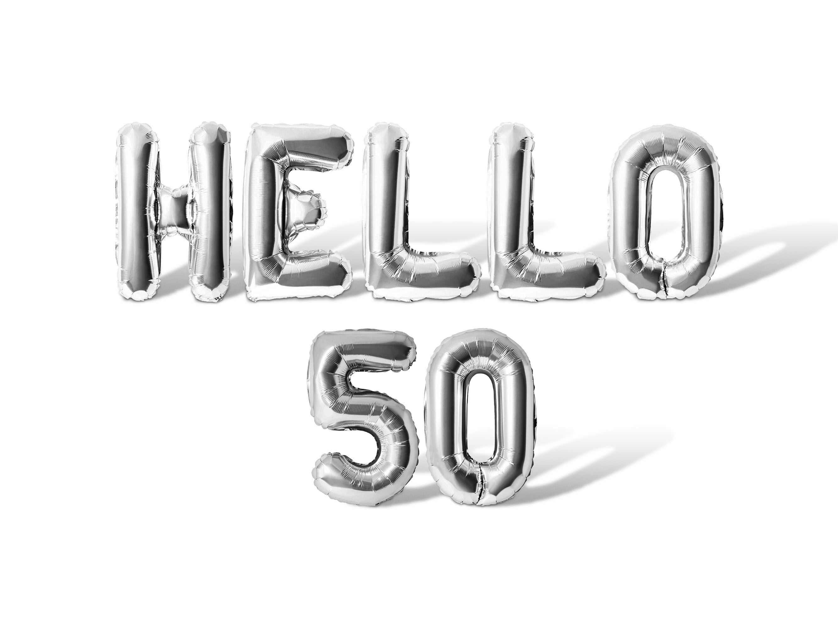 Letter and Number Balloons - HELLO 50 16" Inch Alphabet Letters Foil ...