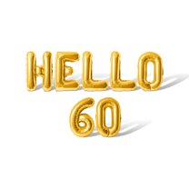 Letter and Number Balloons - HELLO 40 16" Inch Alphabet Letters Foil ...