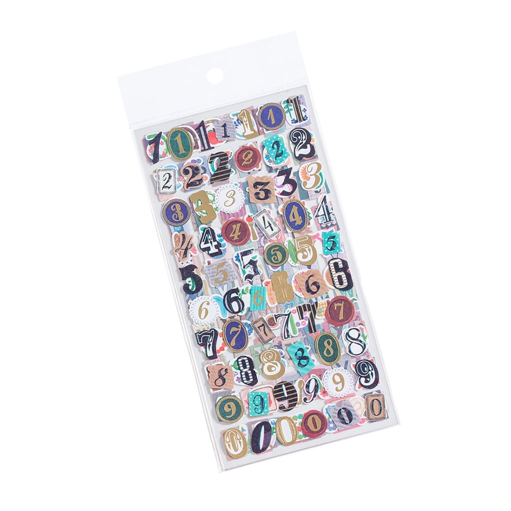 Letter and Number Sticker Decorative Journaling Sticker For Notebook ...