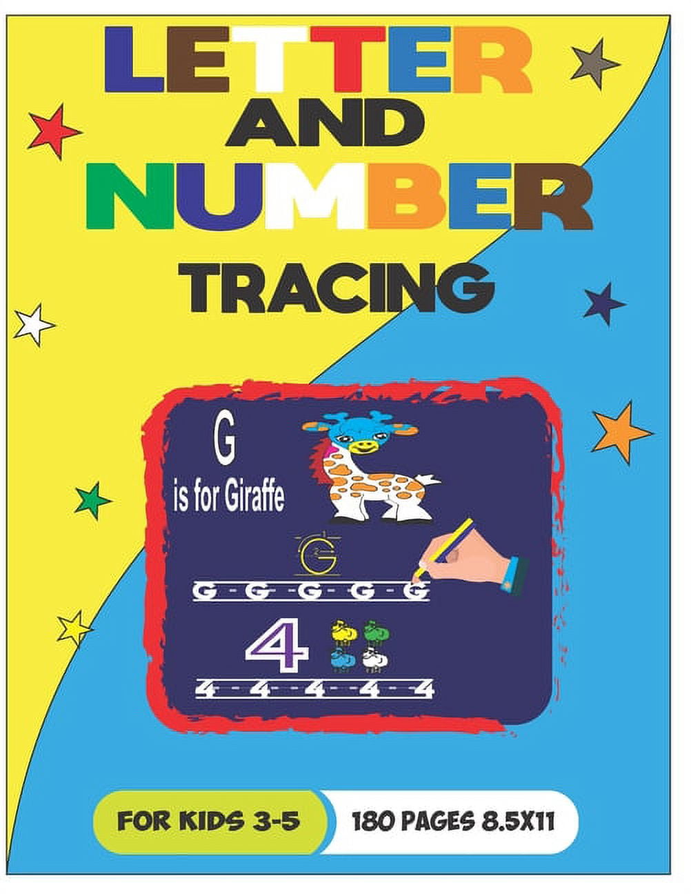 Letter and Number Tracing Book: Handwriting Practice for Kids Ages 3-5 ...