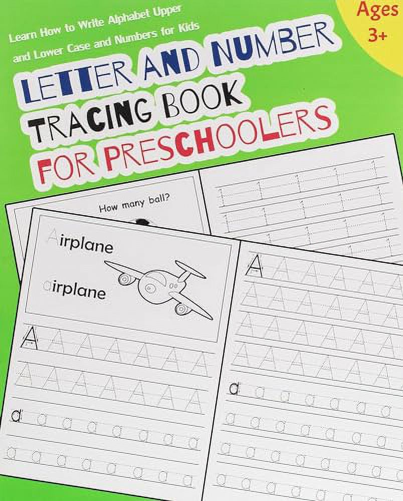 Pre-Owned Letter and Number Tracing Book for Preschoolers: Learn How to ...