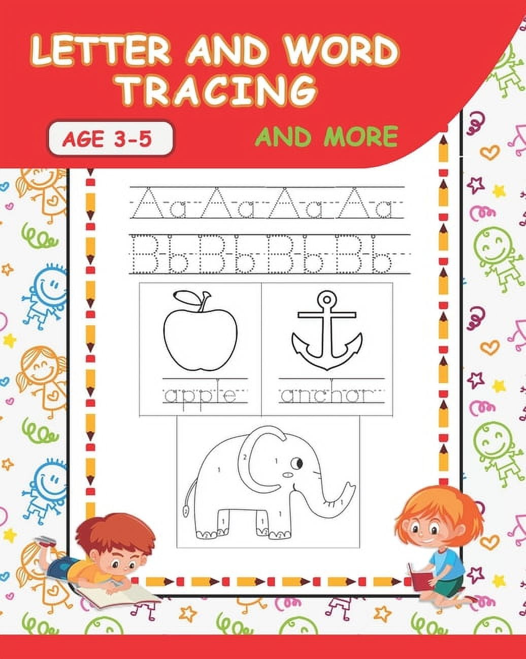 Letter and Word Tracing and More: Preschool handwriting & coloring book ...