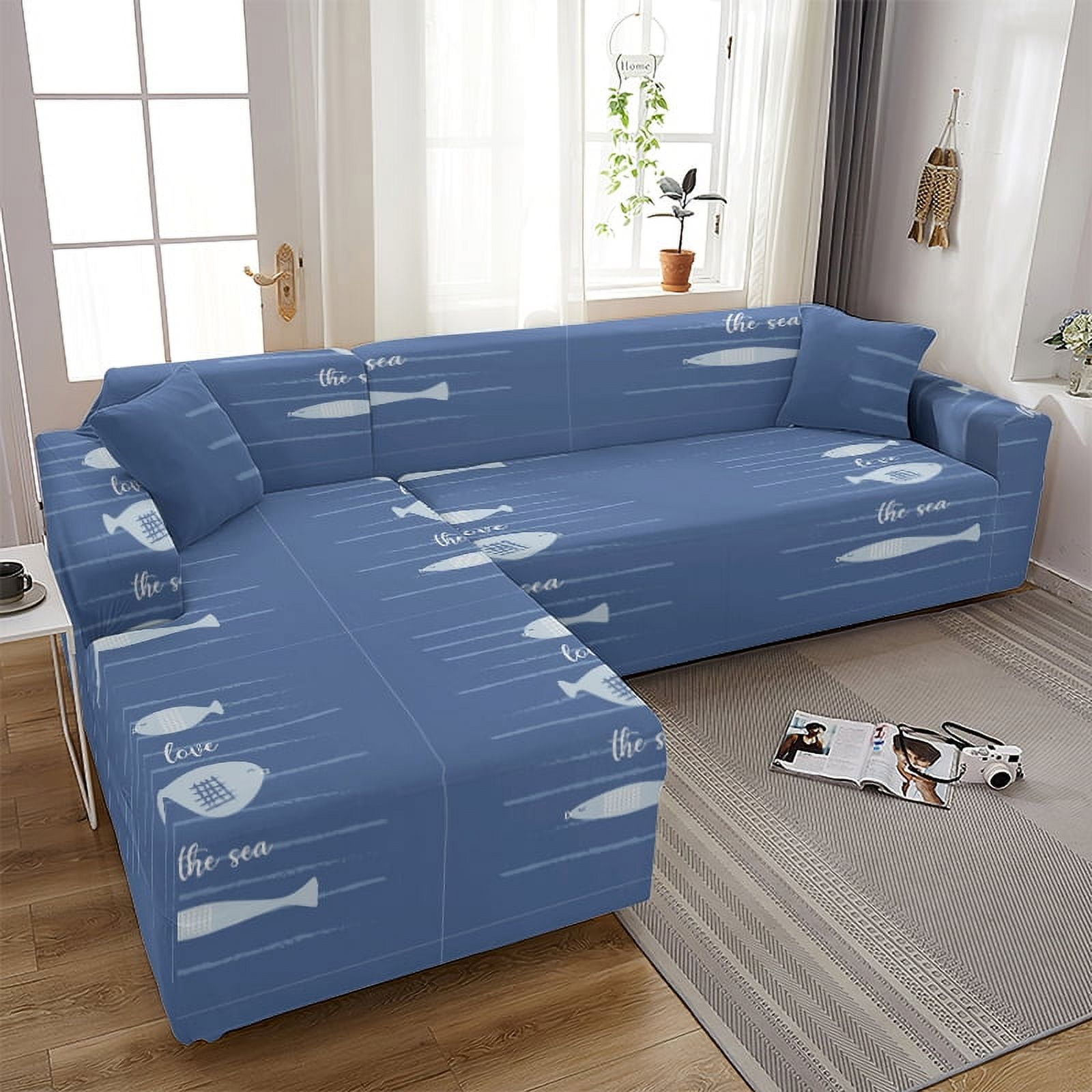 Letter l Slipcovers Stretch Simple Sofa Cover for Living Room Couch ...