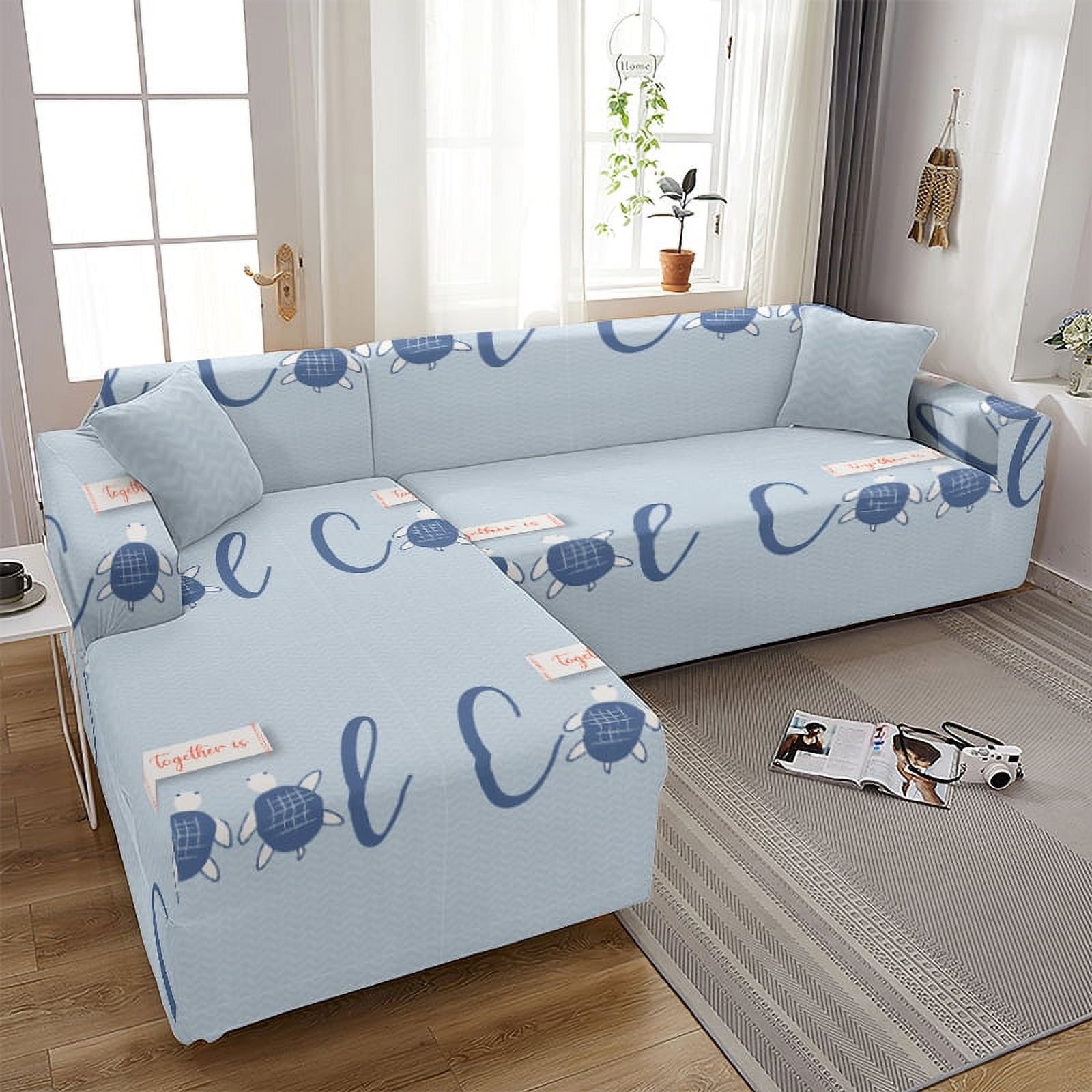 Letter l Slipcovers Stretch Simple Sofa Cover for Living Room Couch ...