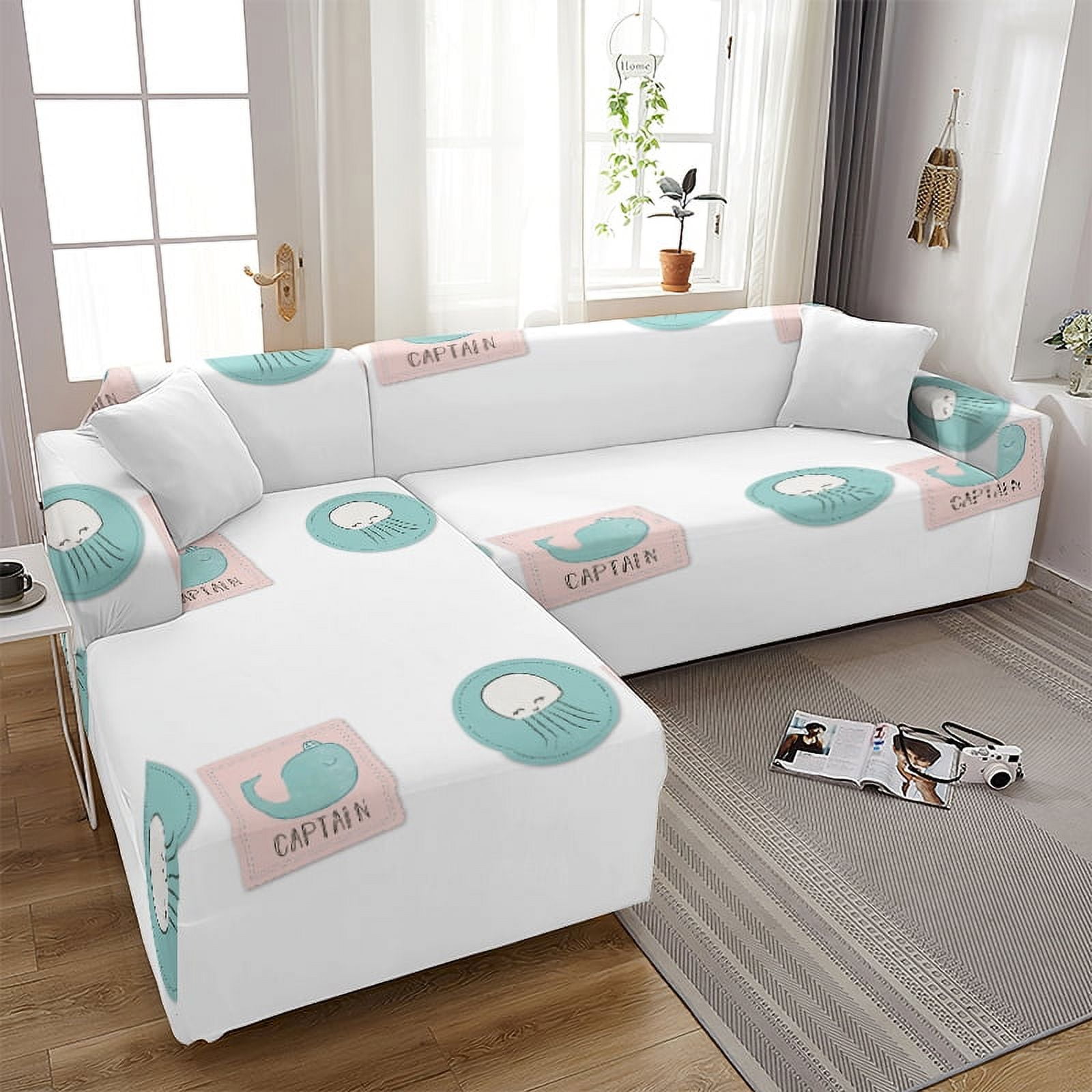 Letter l Slipcovers Stretch Simple Sofa Cover for Living Room Couch ...