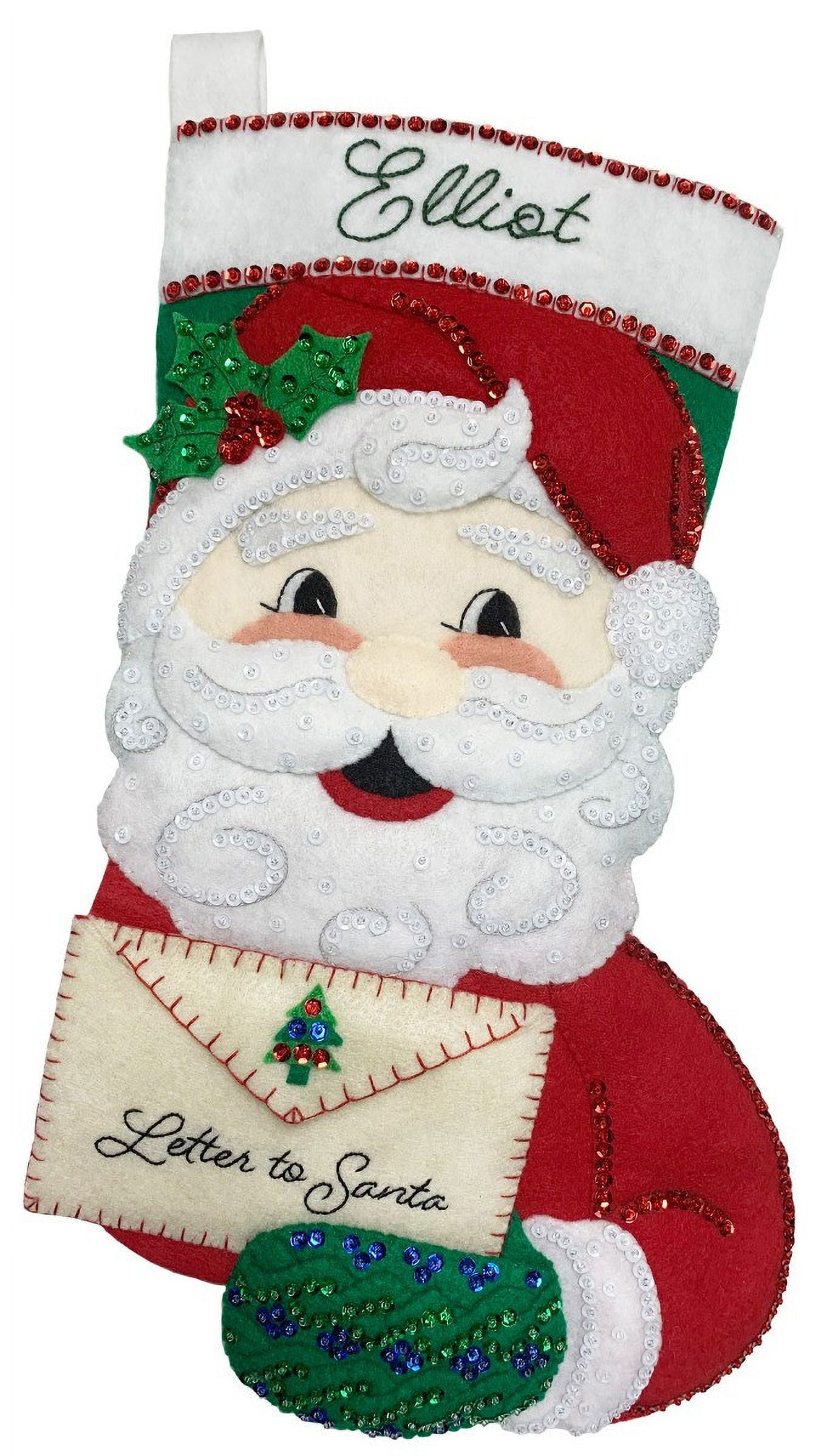 Letter to Santa Felt Stocking Kit - Walmart.com
