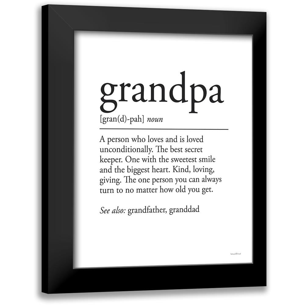 Lettered And Lined 12x14 Black Modern Framed Museum Art Print Titled ...