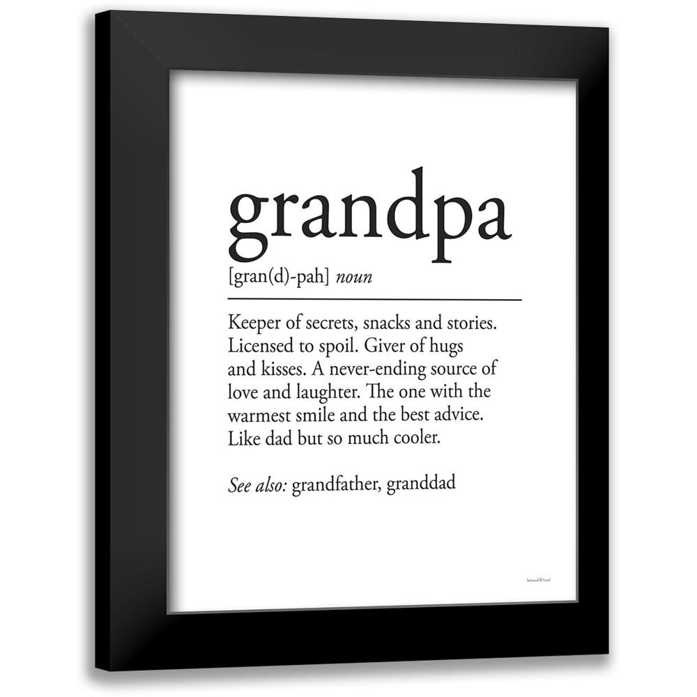 Lettered And Lined 12x14 Black Modern Framed Museum Art Print Titled ...