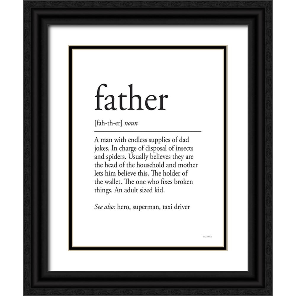 Lettered And Lined 15x18 Black Ornate Wood Framed with Double Matting ...