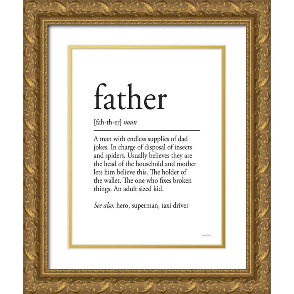 Lettered And Lined 15x18 Gold Ornate Wood Framed with Double Matting ...