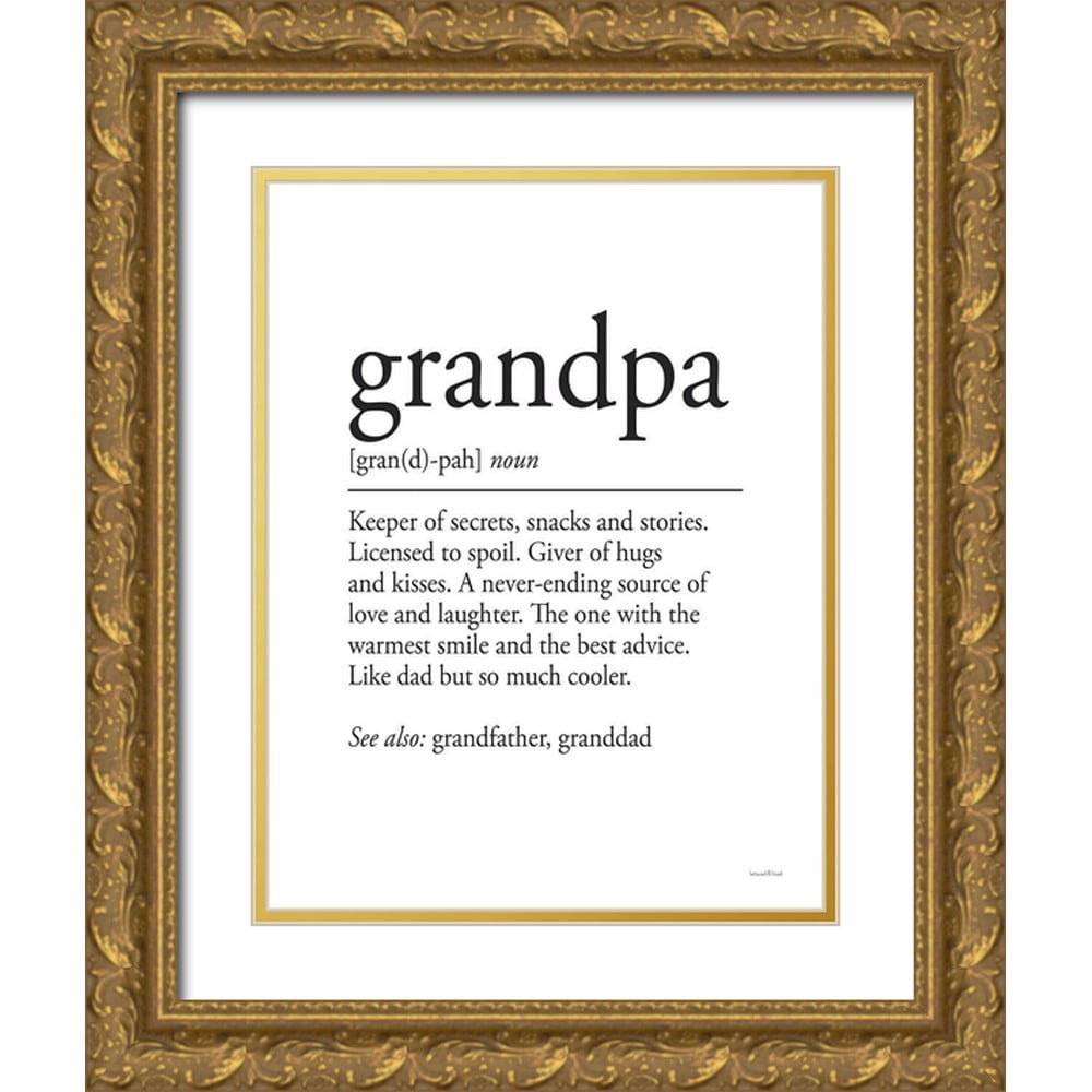 Lettered And Lined 15x18 Gold Ornate Wood Framed with Double Matting ...