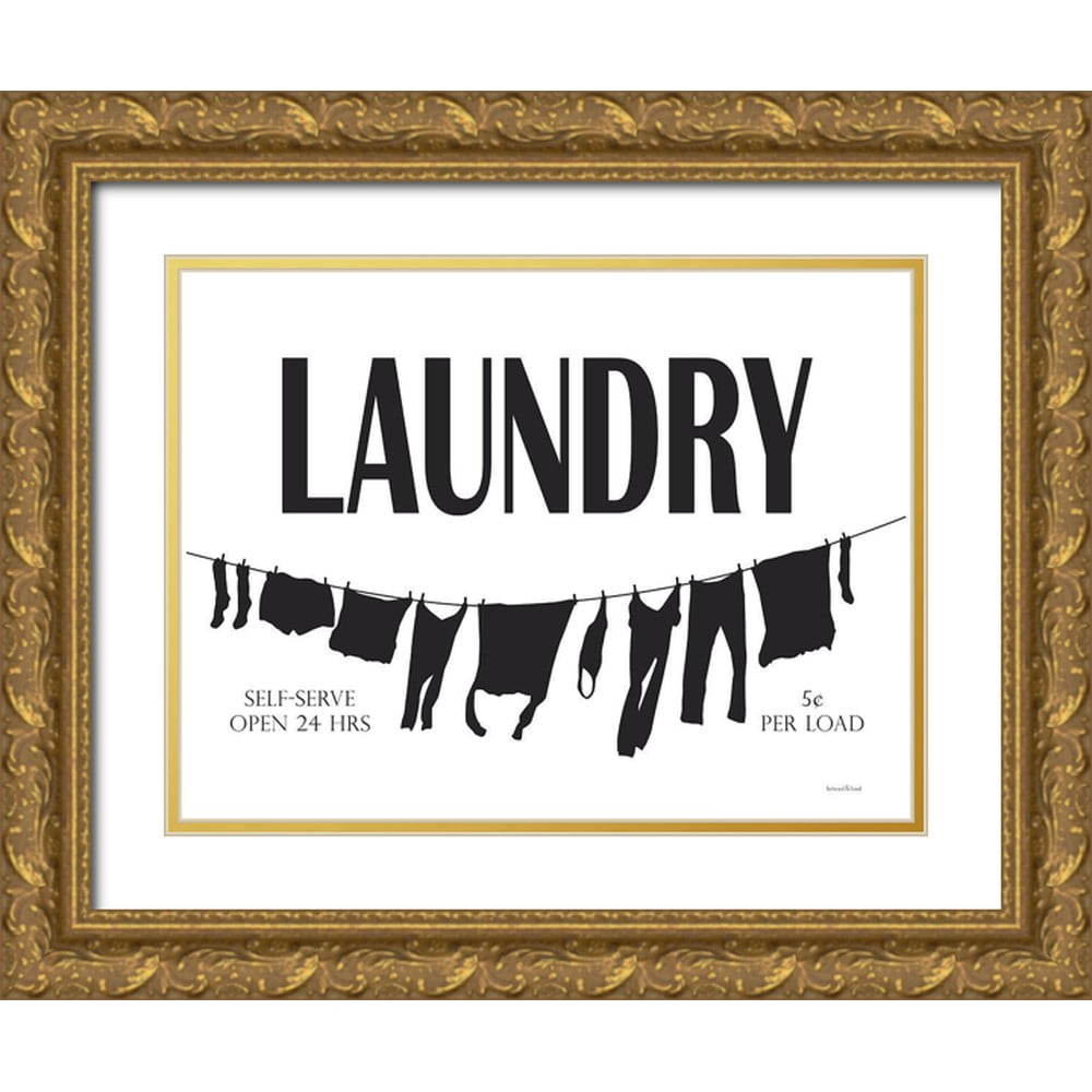 Lettered And Lined 18x15 Gold Ornate Wood Framed with Double Matting ...