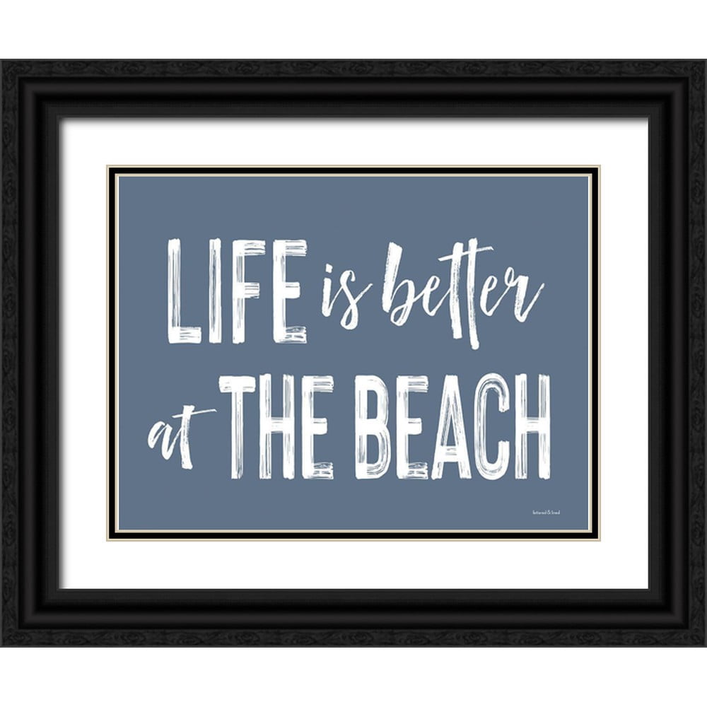 Lettered And Lined 24x19 Black Ornate Wood Framed with Double Matting ...