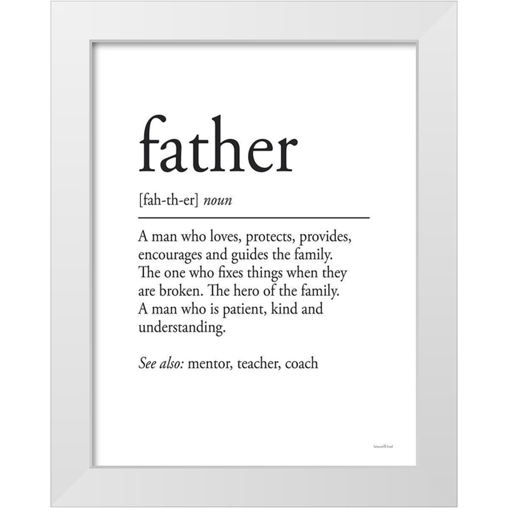 Lettered And Lined 25x32 White Modern Wood Framed Museum Art Print ...