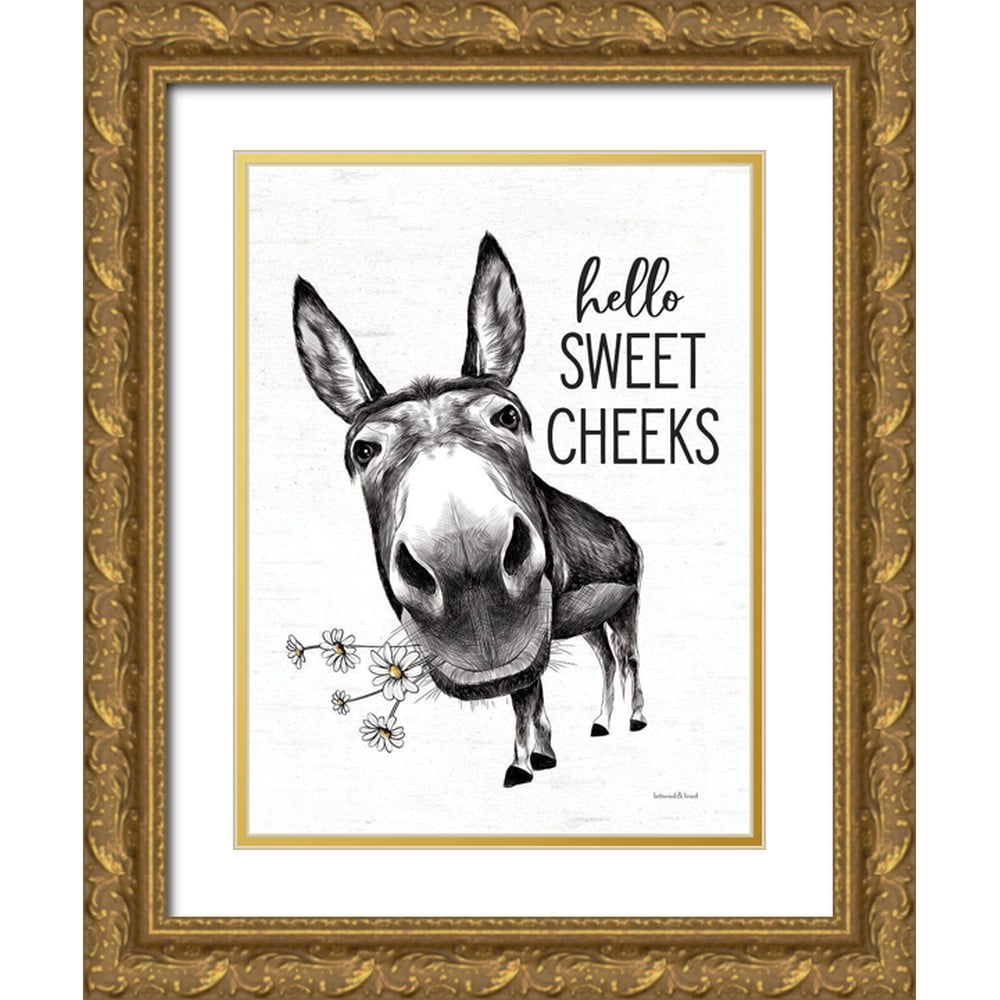 Lettered and Lined 12x14 Gold Ornate Wood Framed with Double Matting ...