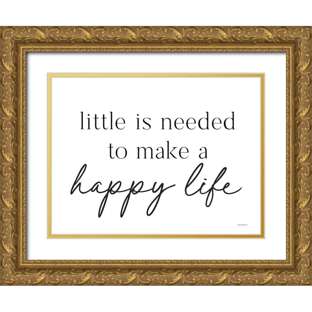 Lettered and Lined 14x12 Gold Ornate Wood Framed with Double Matting ...