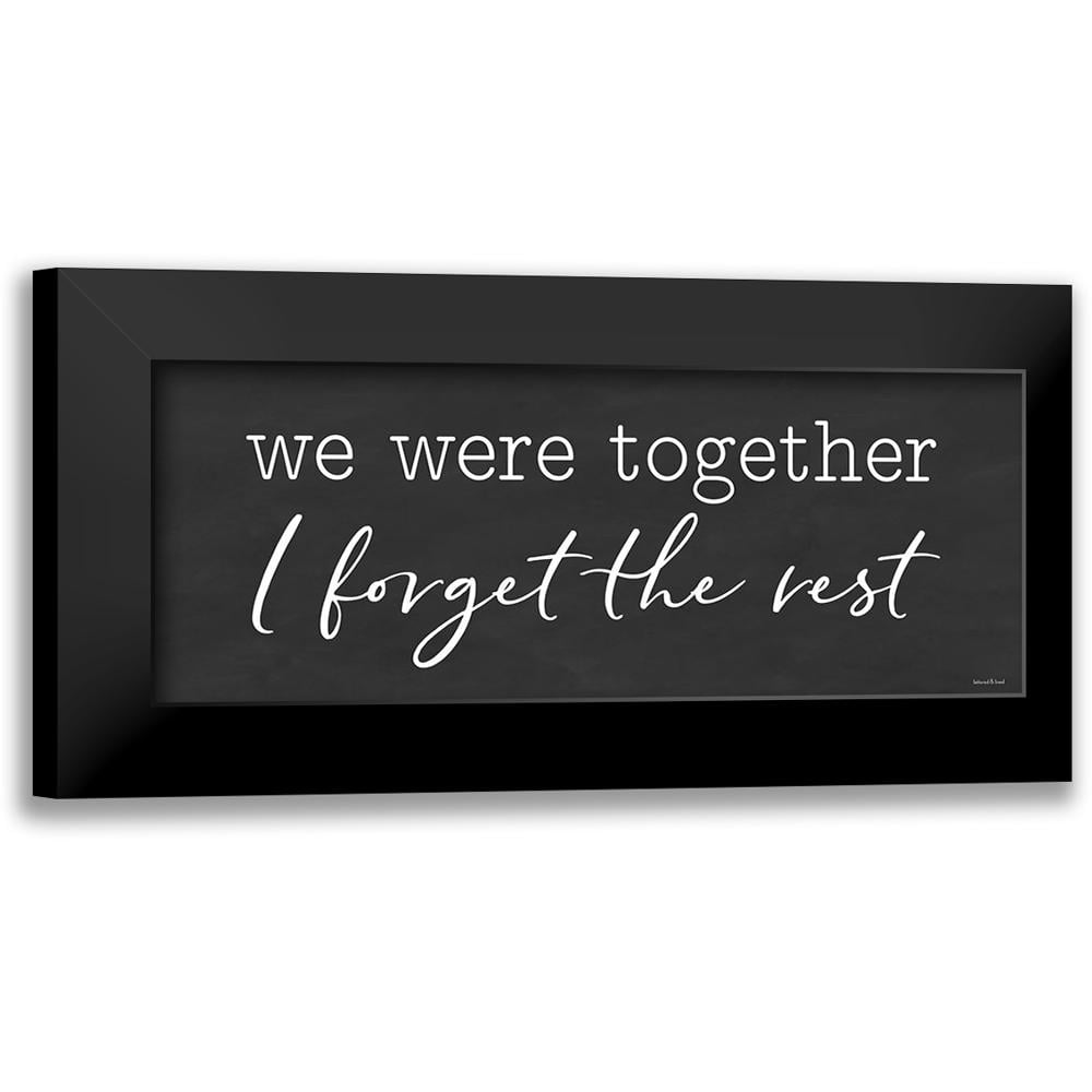 Lettered and Lined 18x9 Black Modern Framed Museum Art Print Titled ...