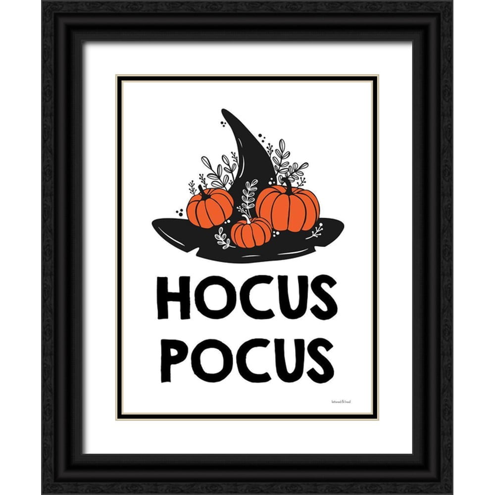 Lettered and Lined 19x24 Black Ornate Wood Framed with Double Matting ...