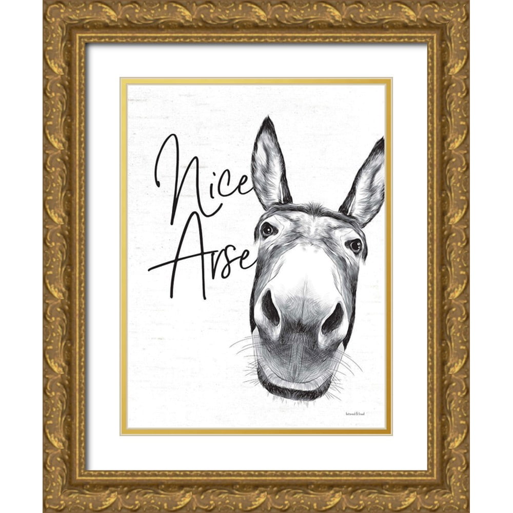 Lettered and Lined 19x24 Gold Ornate Wood Framed with Double Matting ...