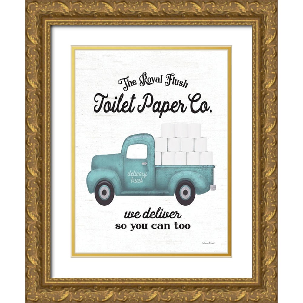 Lettered and Lined 19x24 Gold Ornate Wood Framed with Double Matting ...