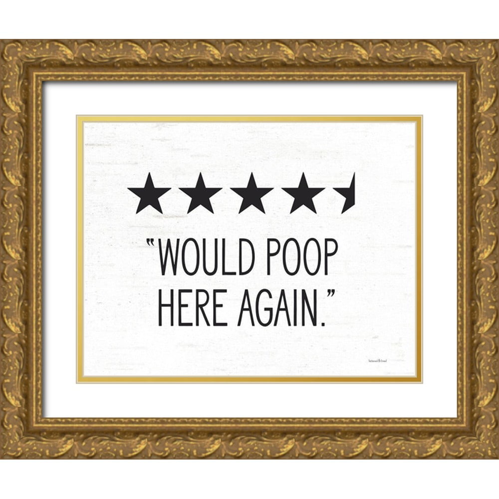 Lettered and Lined 32x25 Gold Ornate Wood Framed with Double Matting ...