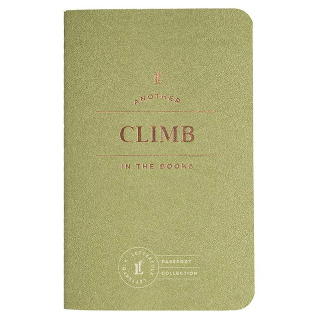 Letterfolk Climb Passport Journal — Pocket Sized Outdoor Experience Book 35 W X 55 H