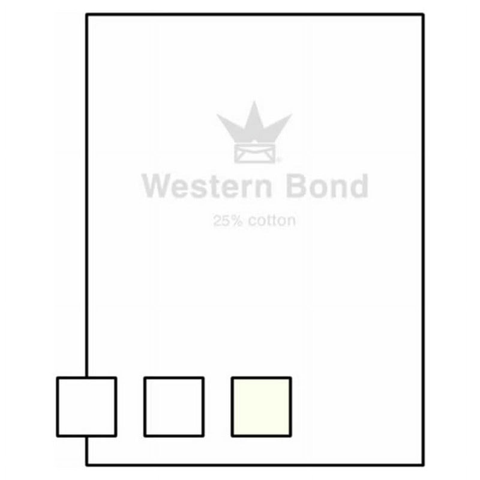 Letterhead, 8-1/2" x 11", 24#, 25% Cotton Bond, Watermarked, Cream (Box ...