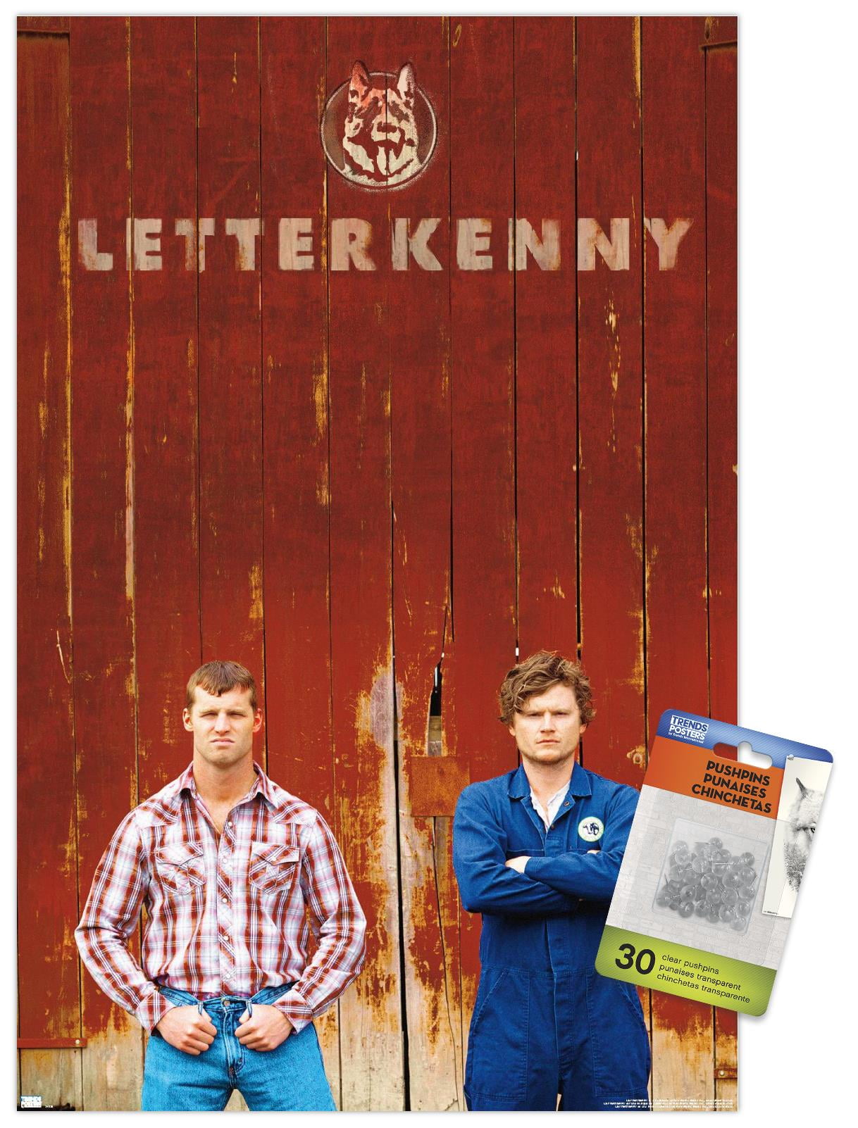Letterkenny - Key Art Wall Poster with Push Pins, 14.725" x 22.375 ...
