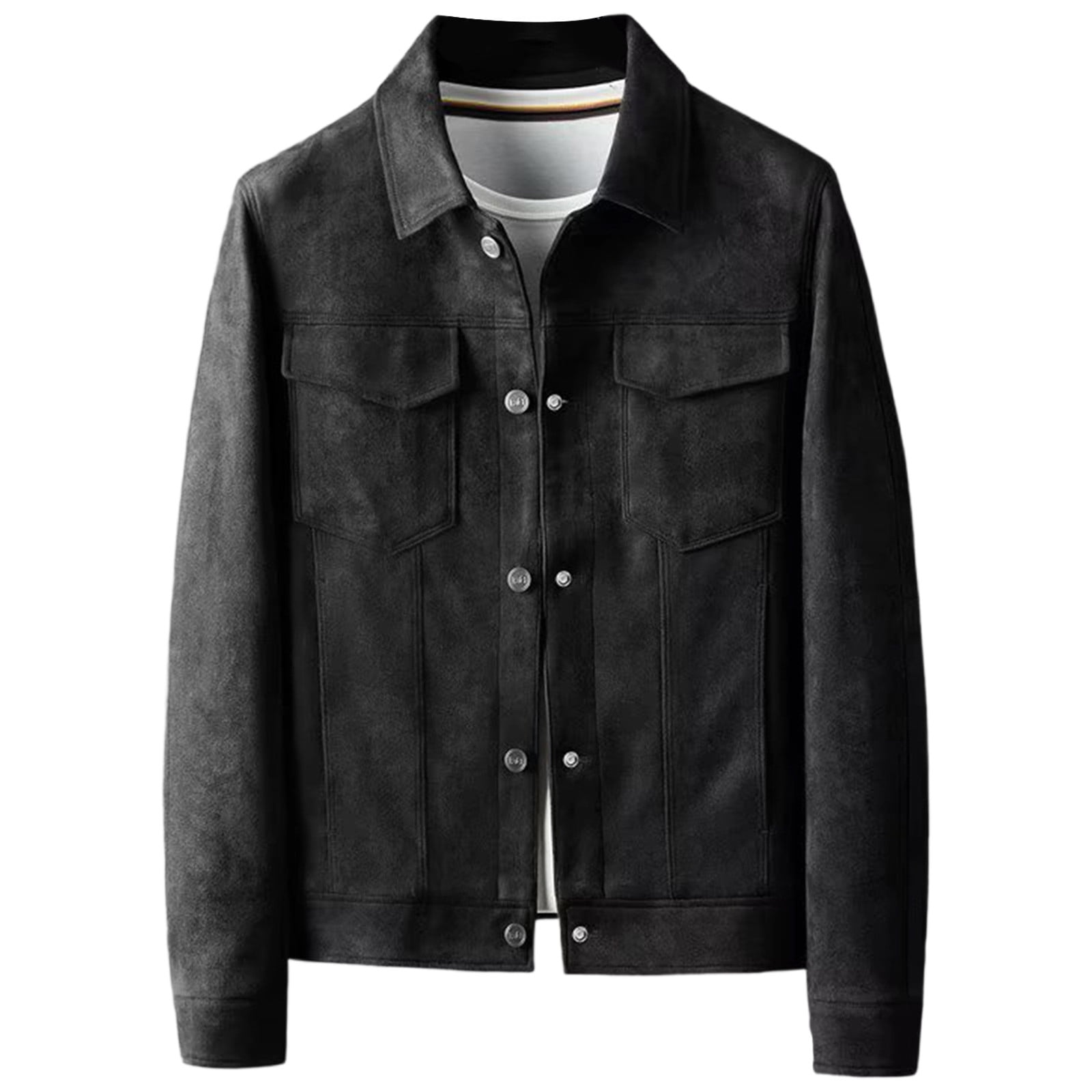 Letterman Jacket For Men Retro Style Thin Stand Collar Fashion Straight ...