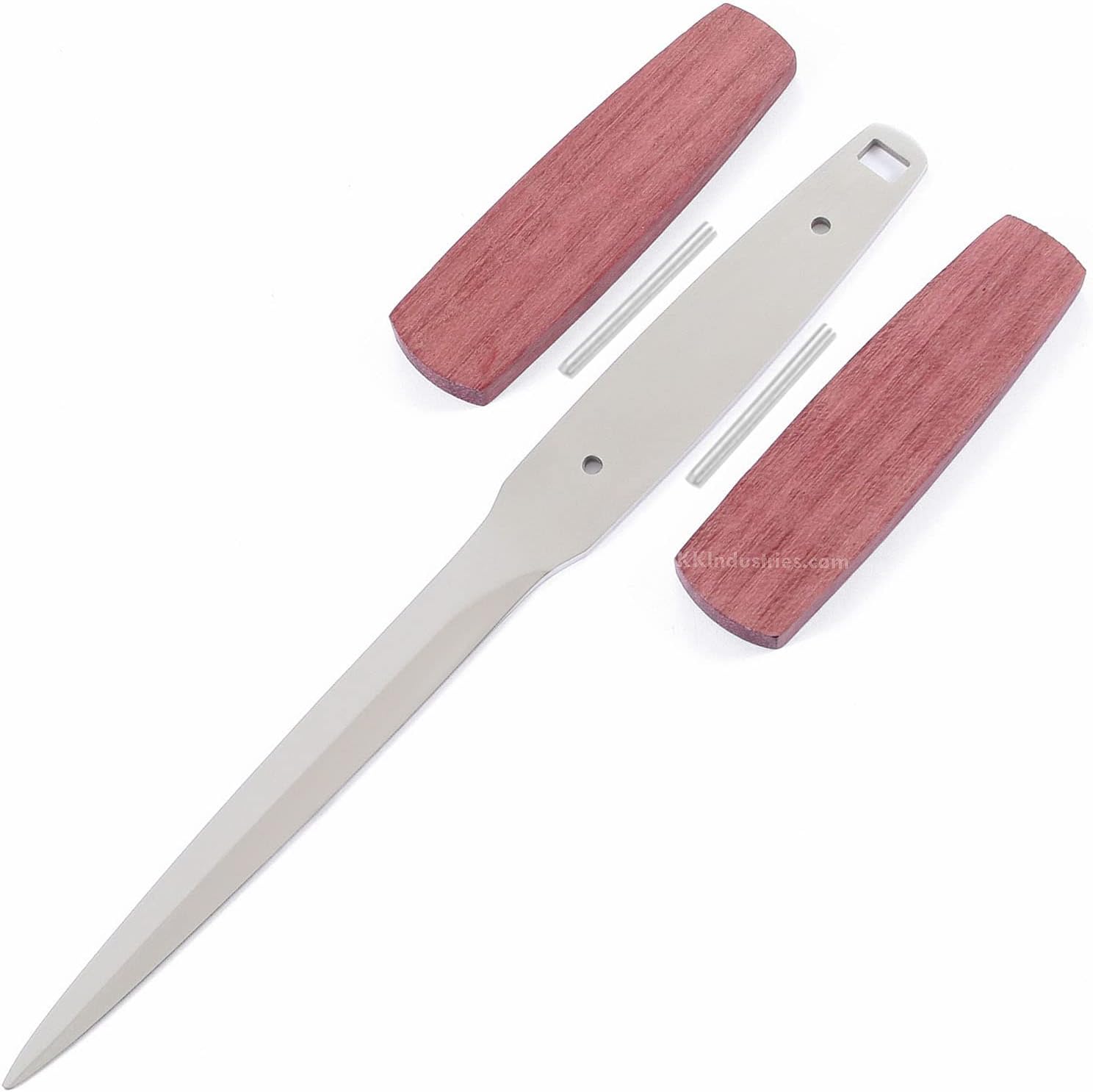 Letterman Knife Kit - DIY Fixed Blade Knife - (Blade Blank & Pinstock w ...