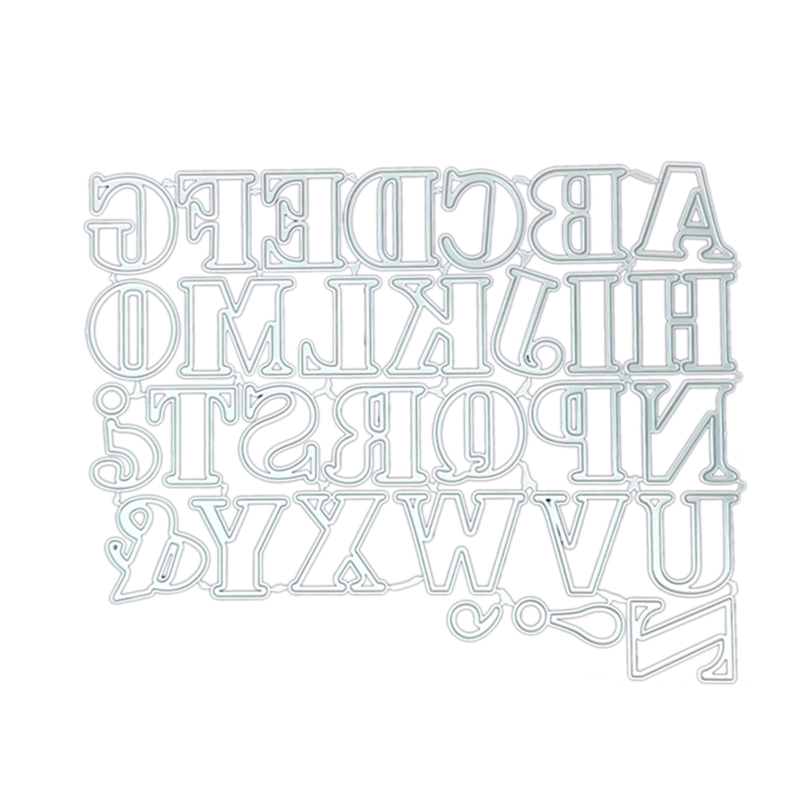 Letters A-Z Metal Cutting Dies Crafts Cards Cut Stencils for Embossing ...