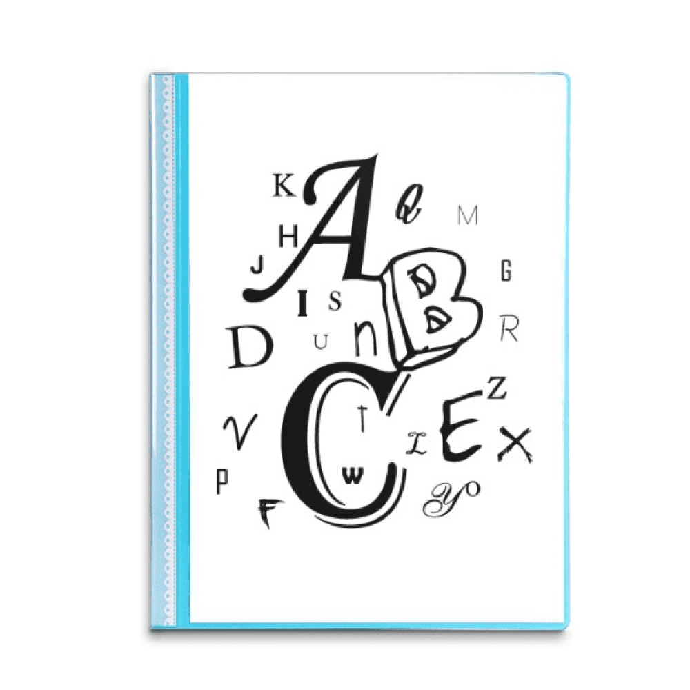 Letters English image Art Deco Fashion Book Sheet Protectors Portfolio ...