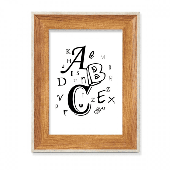 Letters English image Desktop Wooden Photo Frame Display Picture Art ...