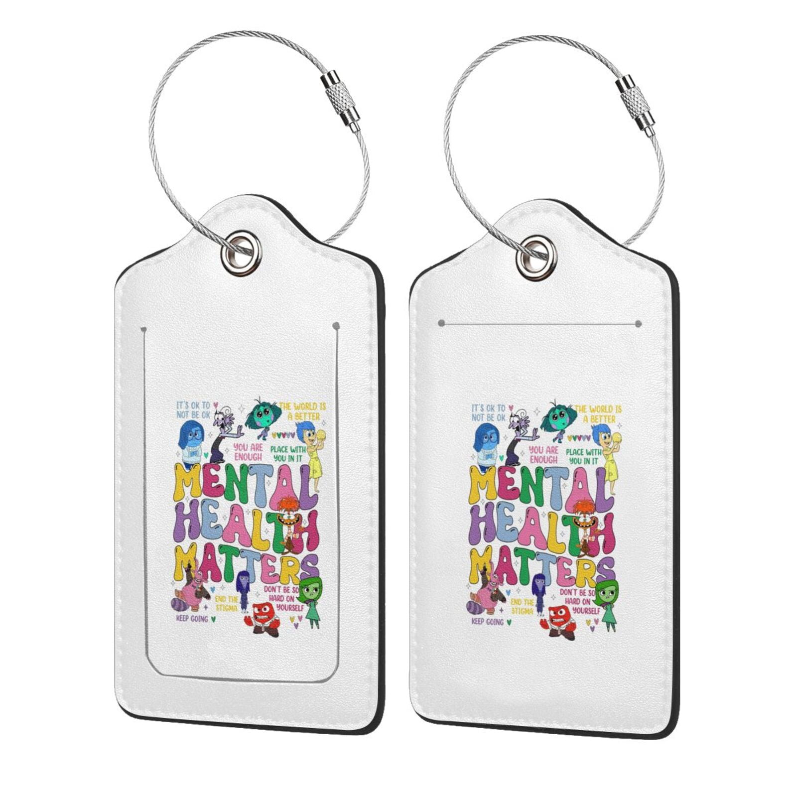 Letters Inside Out Luggage Tags for Suitcases Travel ID Identification ...