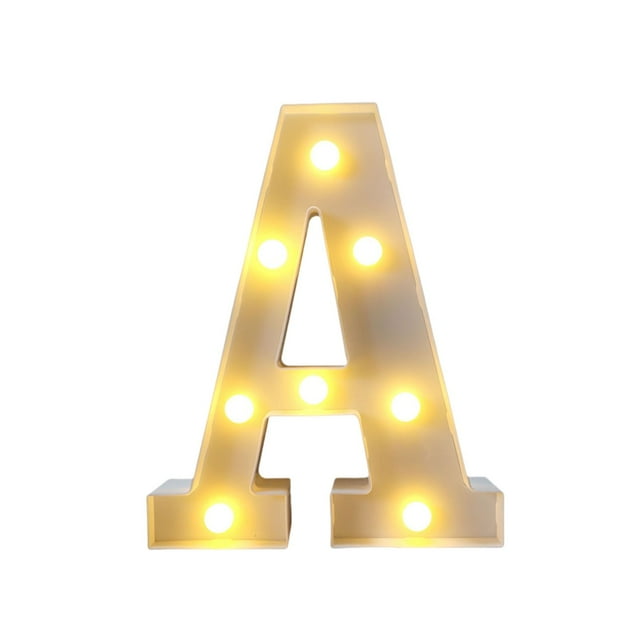 Letters Lights Alphabet Lamp LED Letter Lighting Letter Light ...