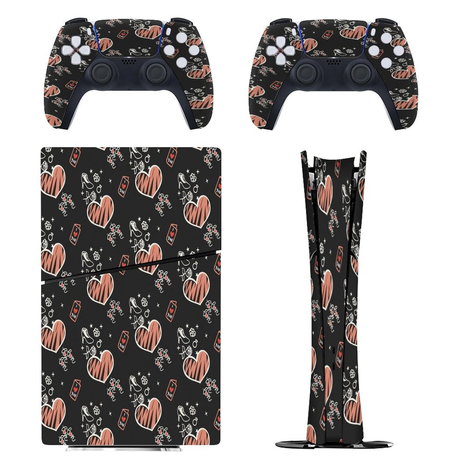 Letters, Love, Heels PS5/PS5 Slim Digital Disc Skin Sticker For Console ...
