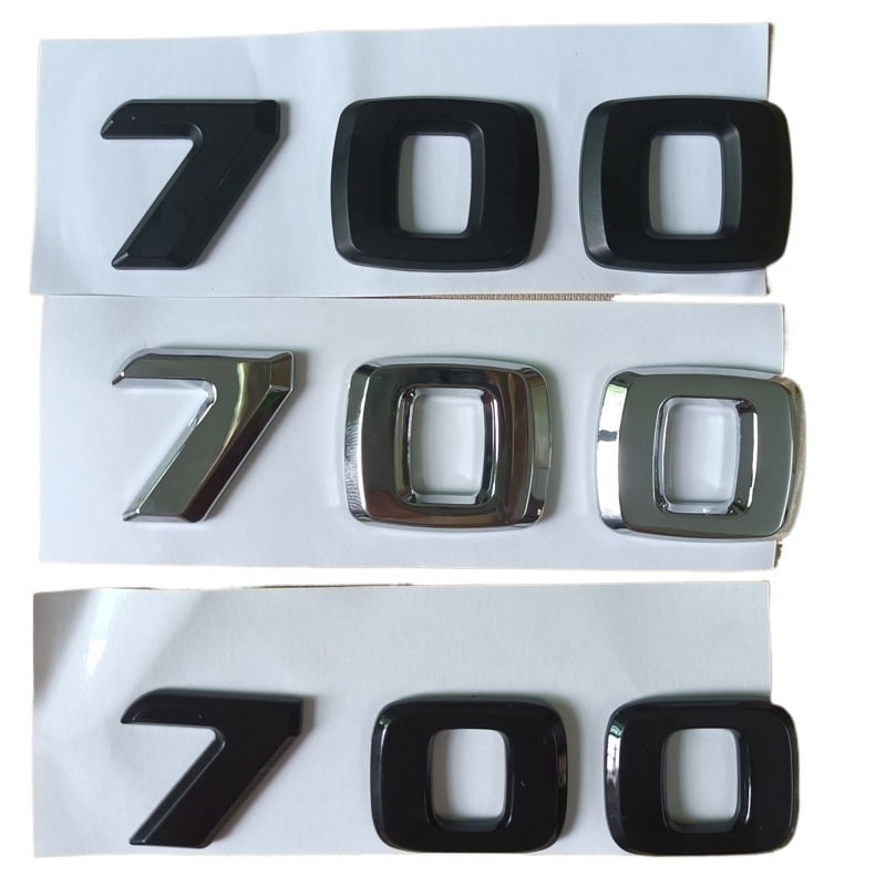 Letters Number Trunk Emblems 7 0 0 Emblem Fit For BRABUS 700 Chrome ...