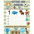 Letters and Numbers Handwriting Practice Workbooks: Colored Pages of ...