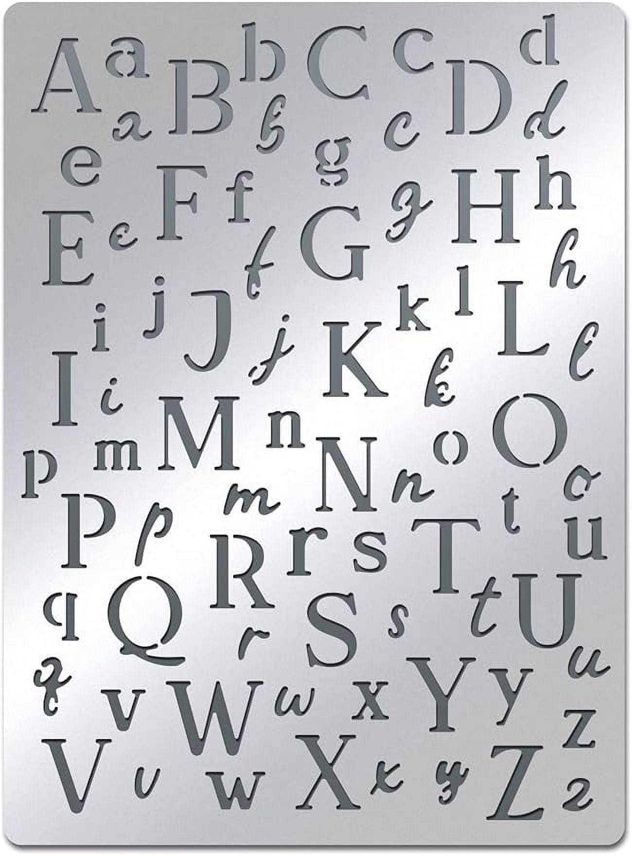 Letters Stencils Irregular A to Z Alphabet Metal Stencil Uppercase ...