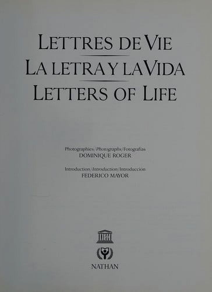 Pre-Owned Letters of Life/Lettres De Vie/LA Letra Y LA Vida ...